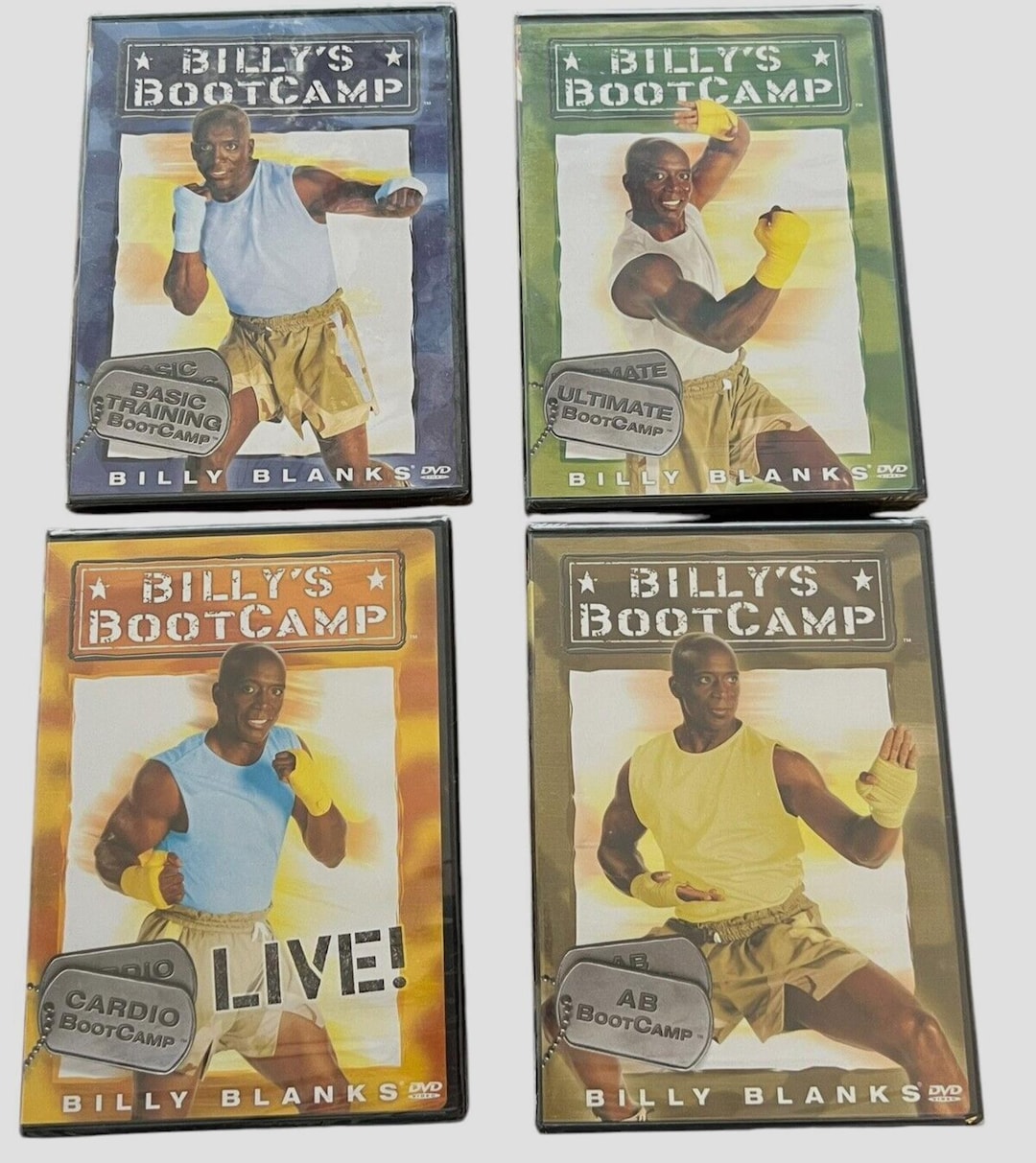 Billy Blanks Billy's Boot Camp 4 DVD Workout Set Tested Abs Cardio ...