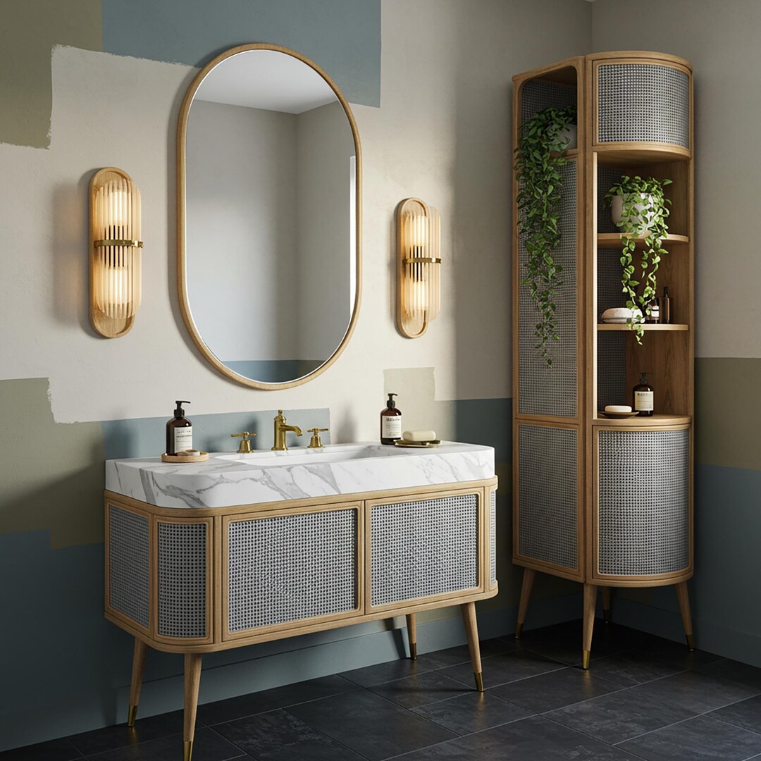 Marble Sink Vanity With Carrara Marble Top, Floating Stone Vessel Sink ...
