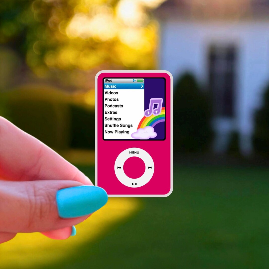 Y2K Ipod Sticker – Retro Music Player Vinyl Waterproof Laptop, Water ...