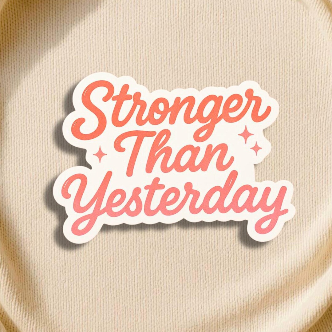 Motivational Bubble Letter Sticker – Vinyl Decal, Waterproof, Stronger ...