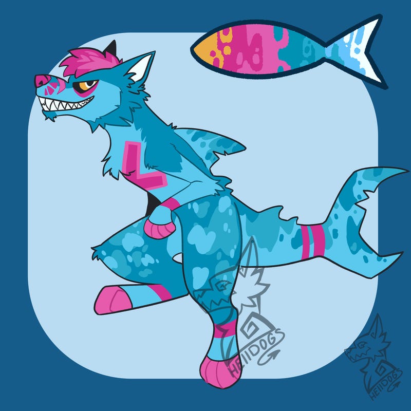 Shark Fursona - Etsy