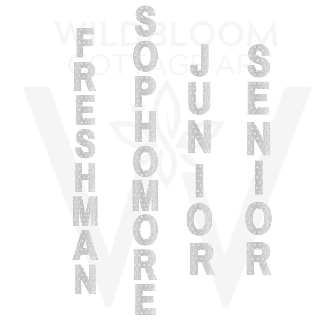 Custom Client Request: High School Class Letters - Freshman, Sophomore ...