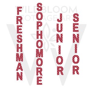 Custom Client Request: High School Class Letters - Freshman, Sophomore ...