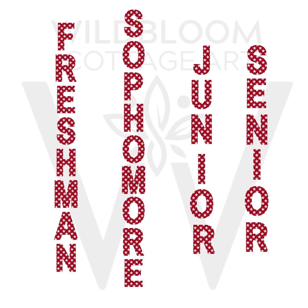 Custom Client Request: High School Class Letters - Freshman, Sophomore ...