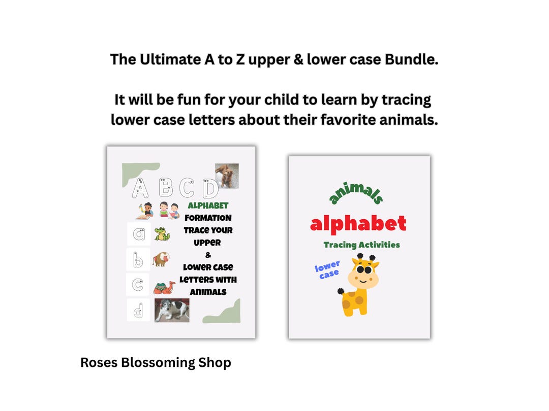 Ultimate Upper and Lower Cases ABC Abc Bundle Learn to Trace and Color ...