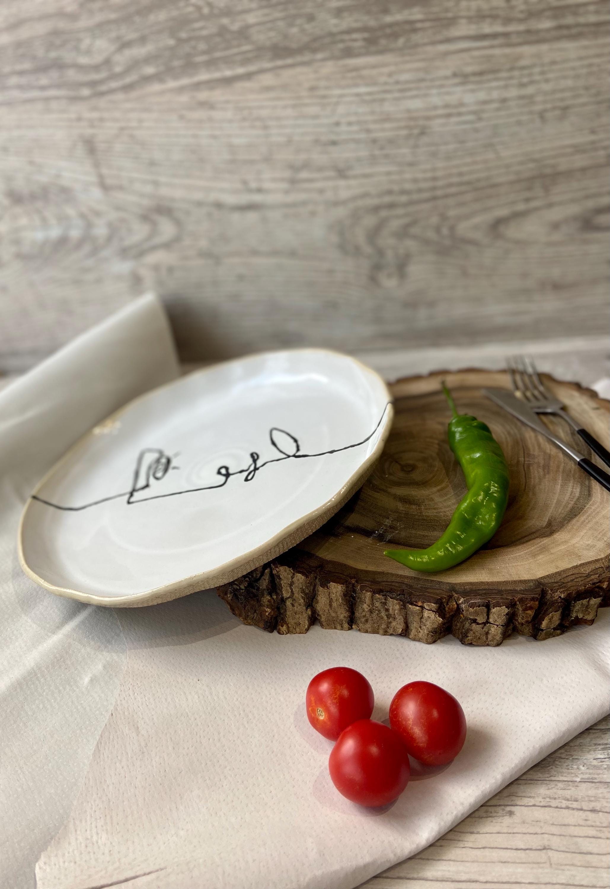 Modern Picasso Face Stoneware Dinnerware Set, Ceramic Art Plates Bowls ...