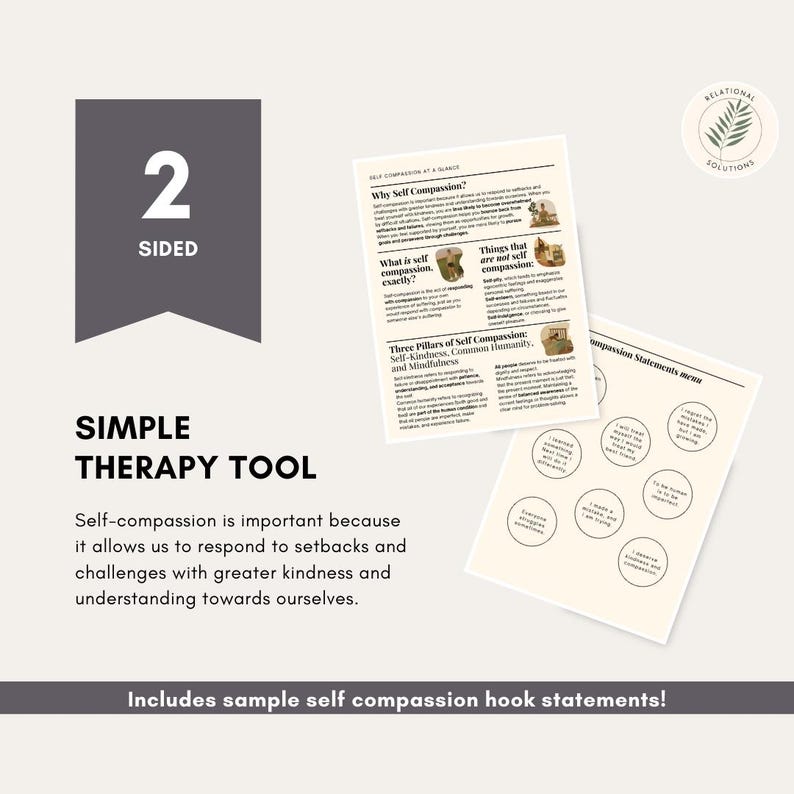 Self-compassion Cheat Sheet; Self-compassion; Practicing Self ...