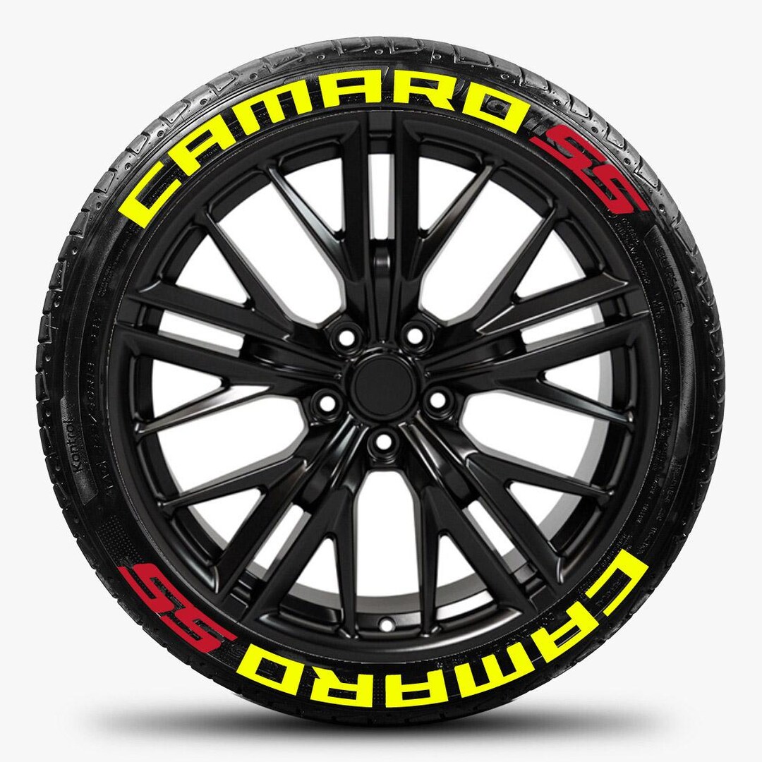 Permanent Tire Lettering CAMARO Stickers Tire Decals Sticker 1.25 ...