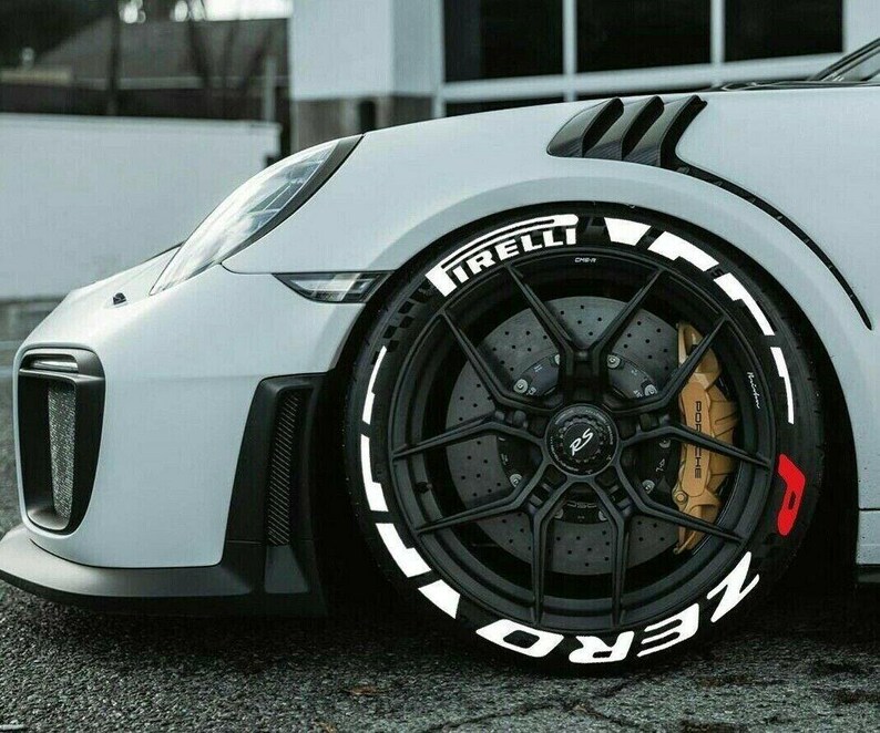Permanent Tire Lettering P Zero Stripe Stickers Tire Decals Sticker 1. ...