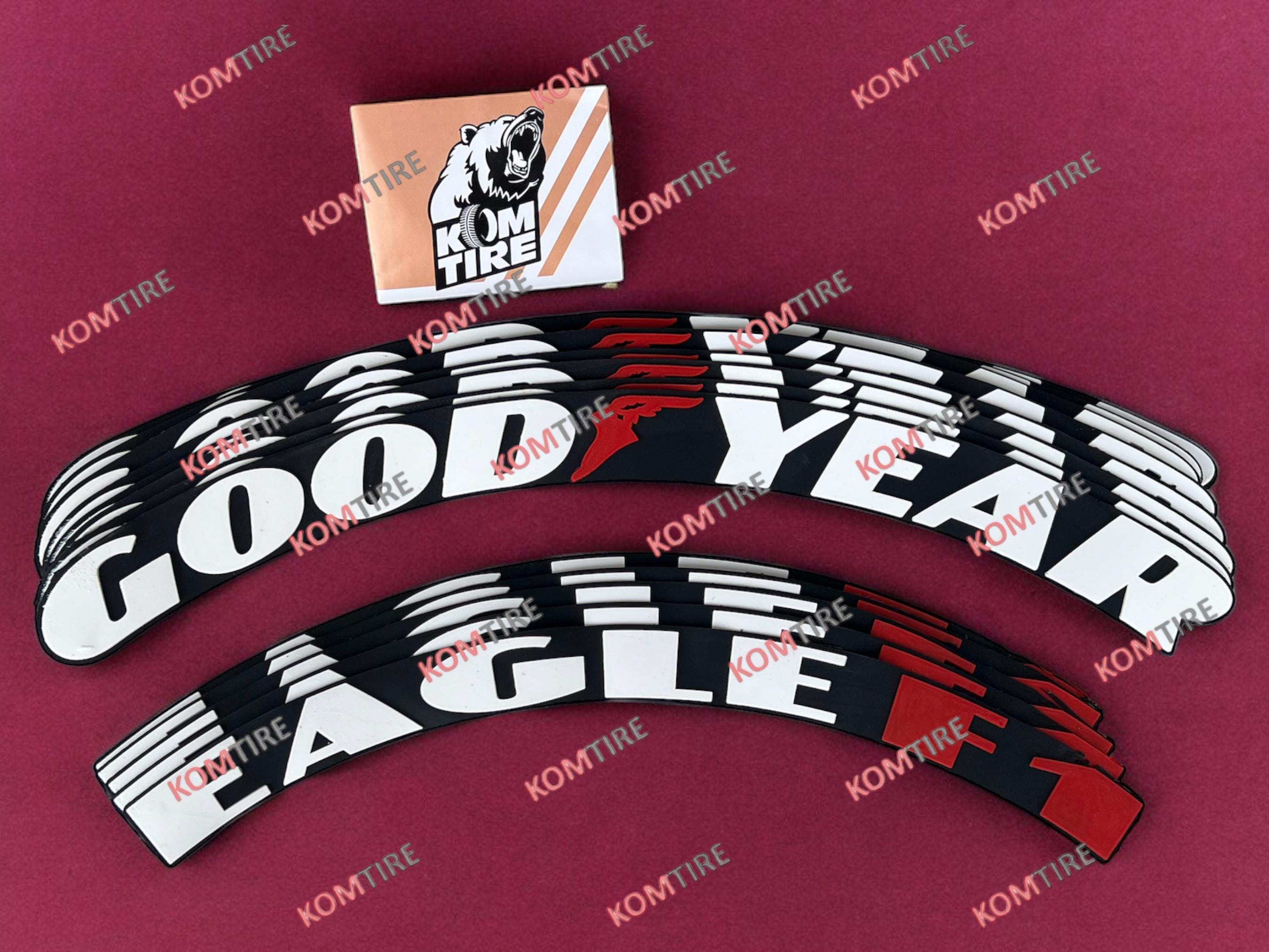 Permanent Tire Lettering White Flag Goodyear Eagle F1 Stickers Tire ...