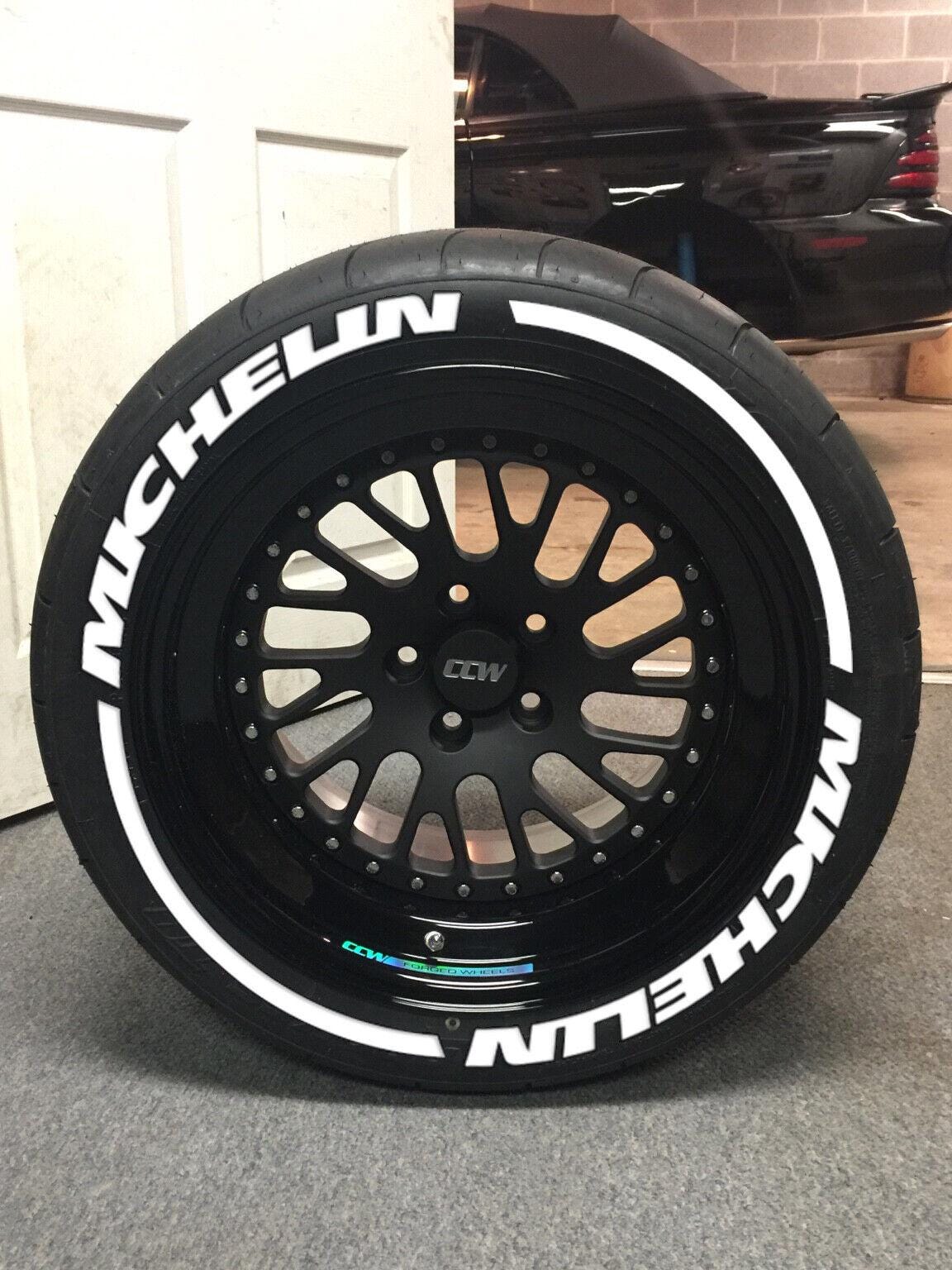 Permanent Tire Lettering Stripe Michelin Stickers Tire Decals Sticker 1 ...