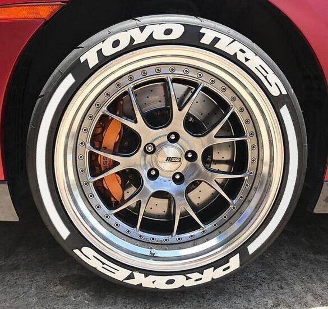 Permanent Tire Lettering Toyo Tires Proxes Stripe Stickers Tire Decals ...