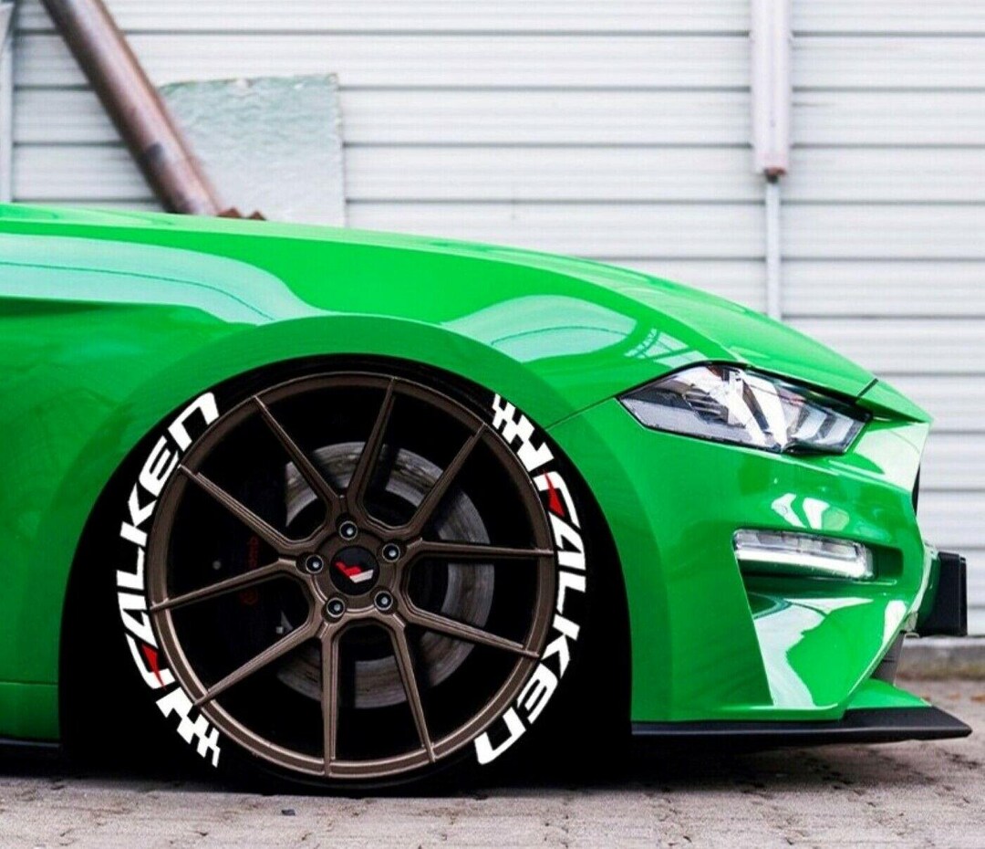 Permanent Tire Lettering White Flag Falken Stickers Tire Decals Sticker ...