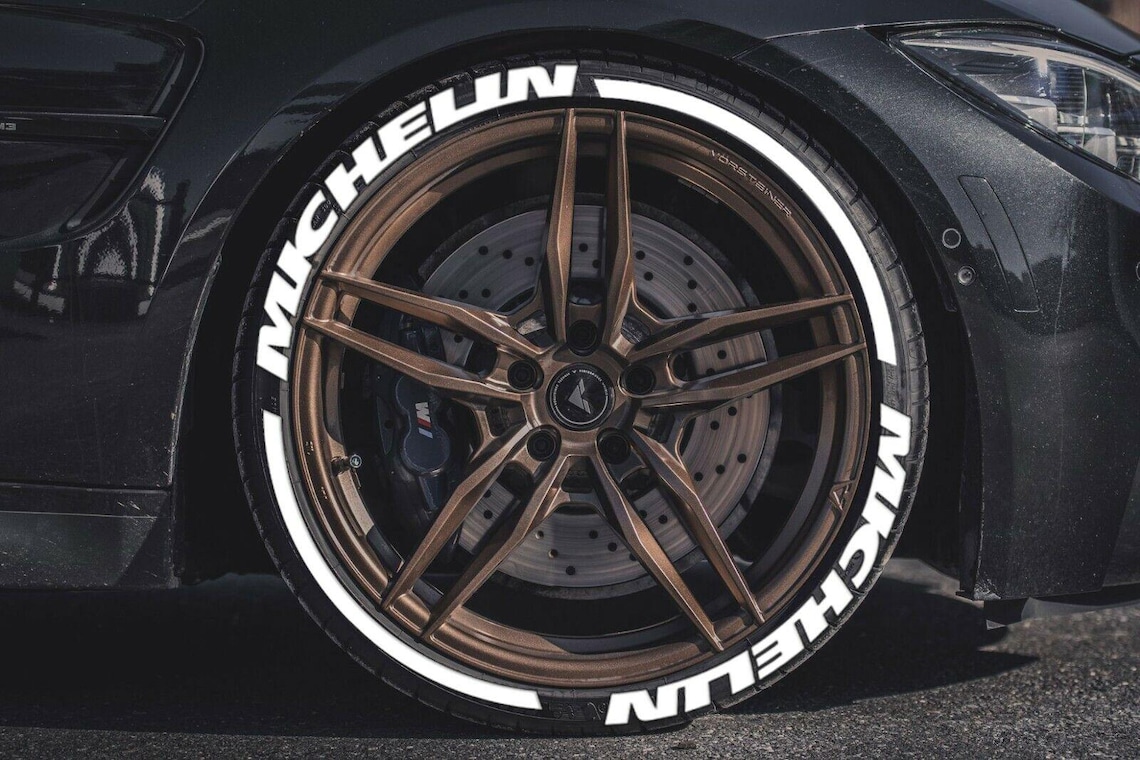 Permanent Tire Lettering Stripe Michelin Stickers Tire Decals Sticker 1 ...