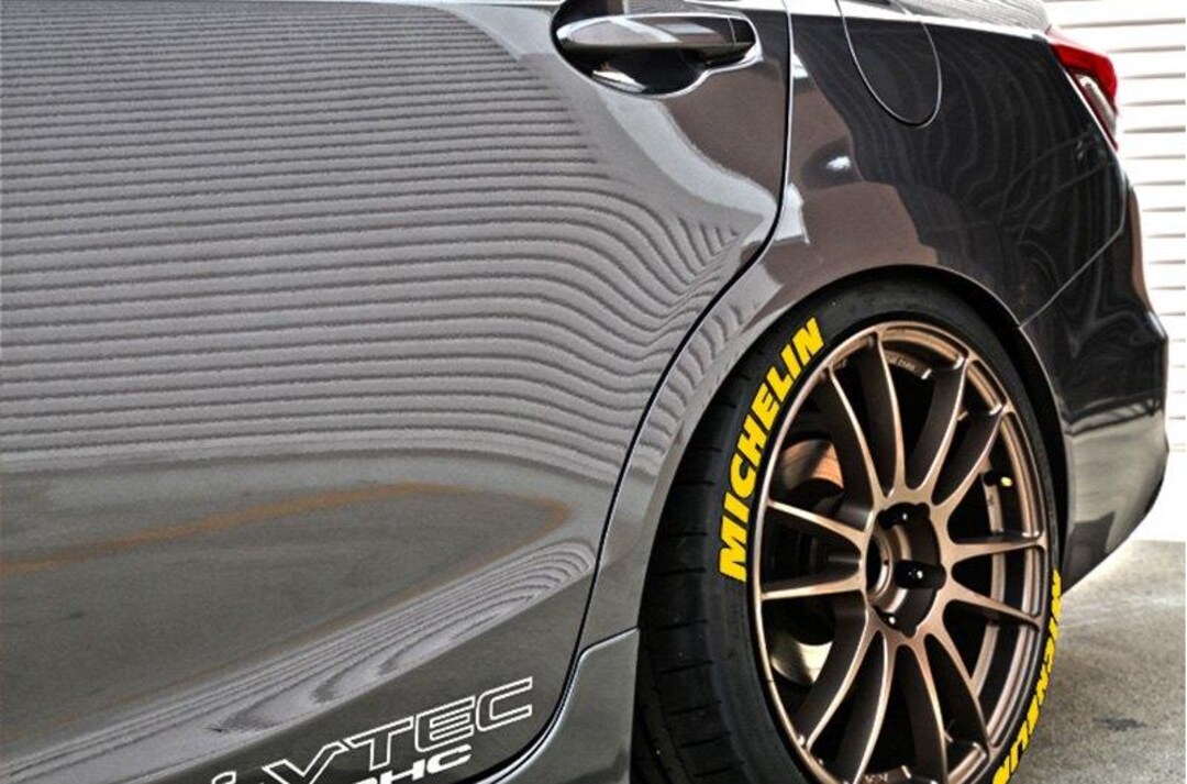 Permanent Tire Lettering Michelin Stickers Tire Decals Sticker 1.25 ...