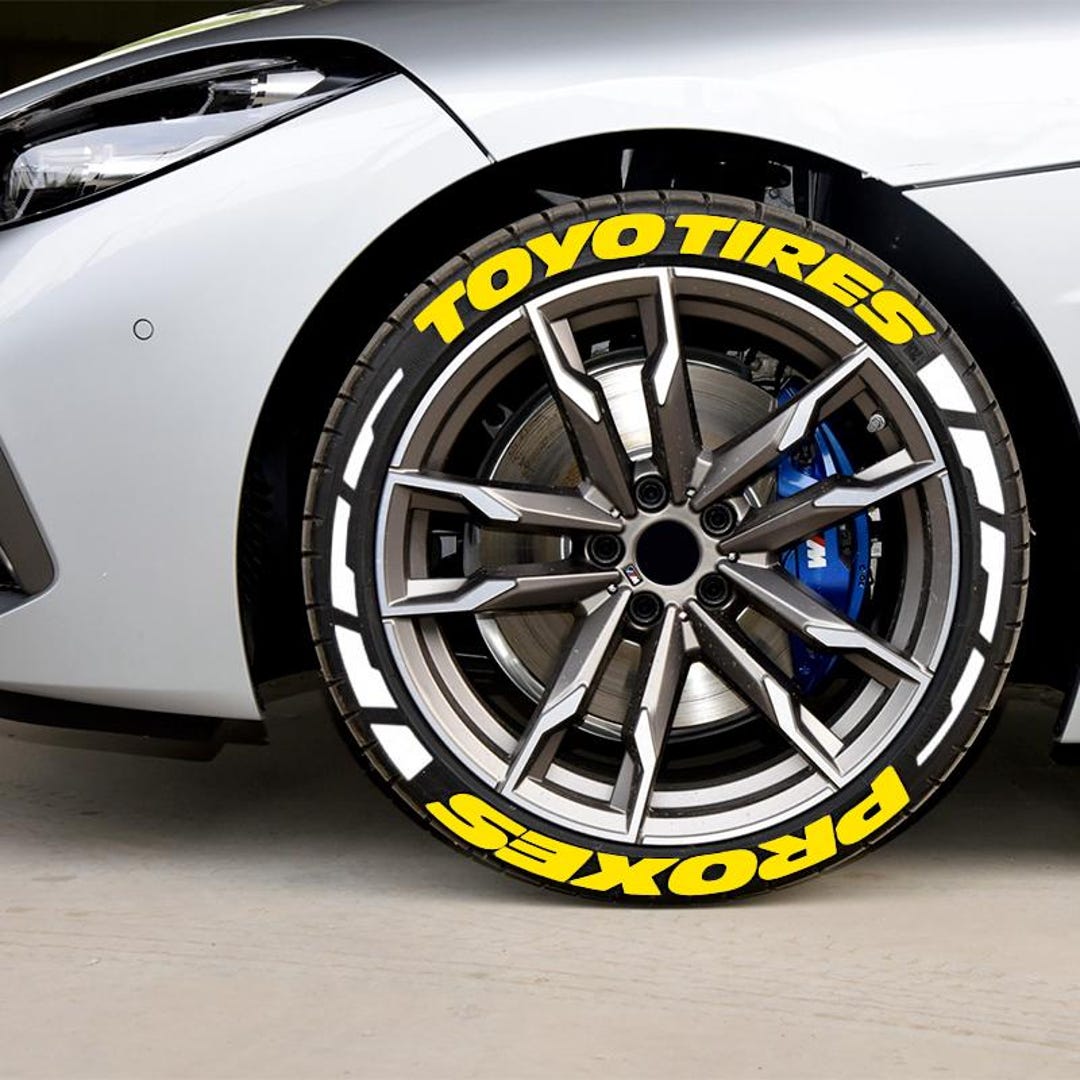 Permanent Tire Lettering Toyo Tires Proxes Stripe Stickers Tire Decals ...