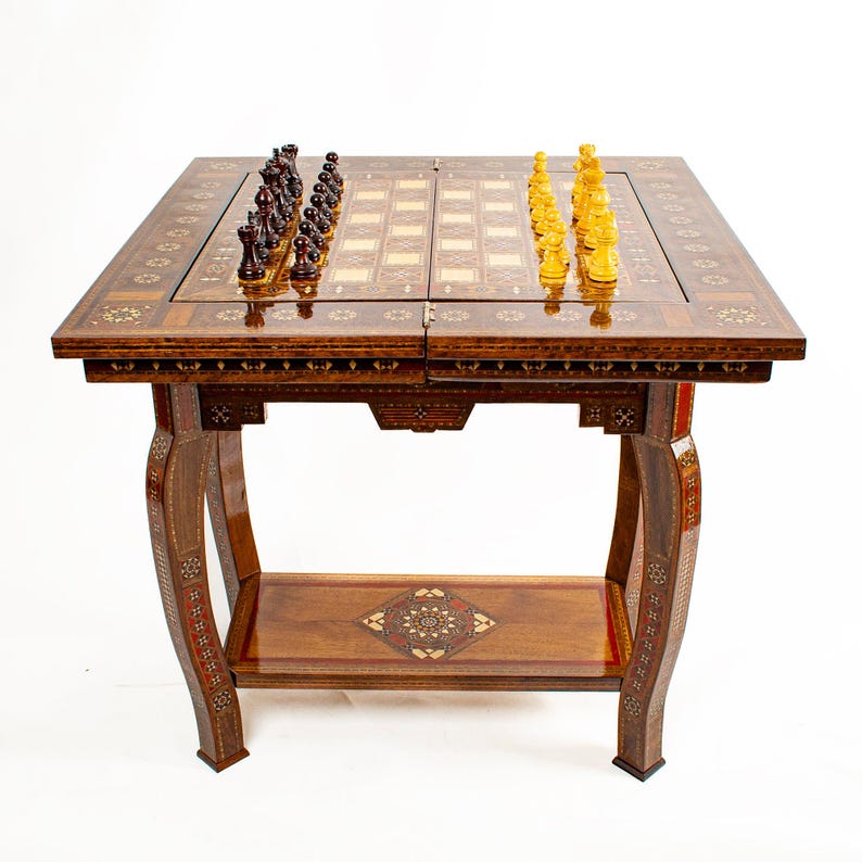 Limited Edition Chess & Backgammon Table - Etsy