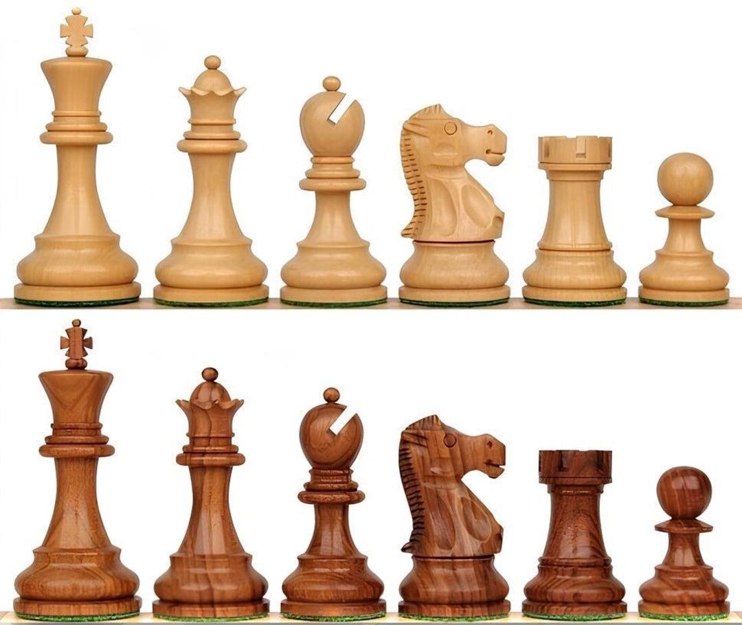 New French Design Staunton Chess Pieces - Etsy