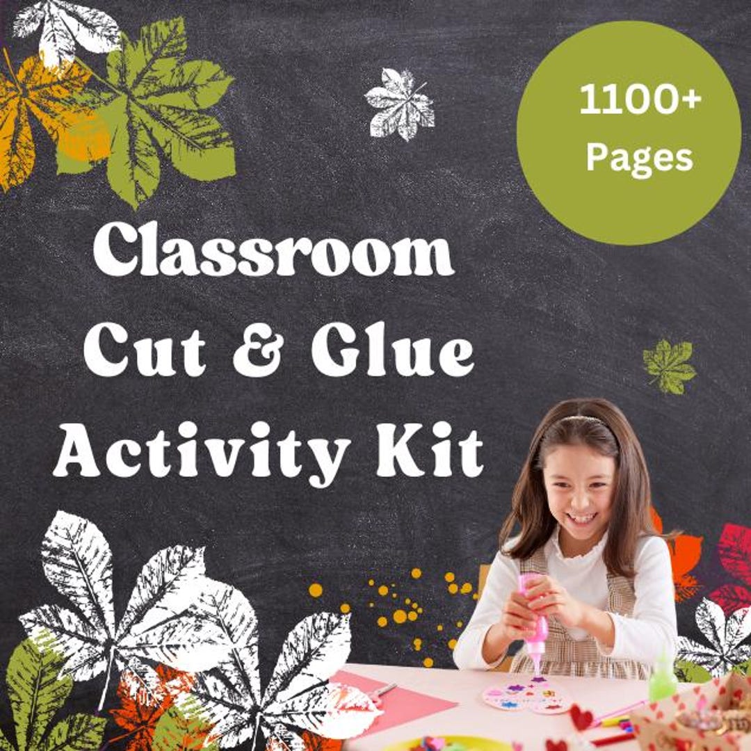 1000+ Cut and Glue Worksheets Bundle – Scissor Skills Practice for ...