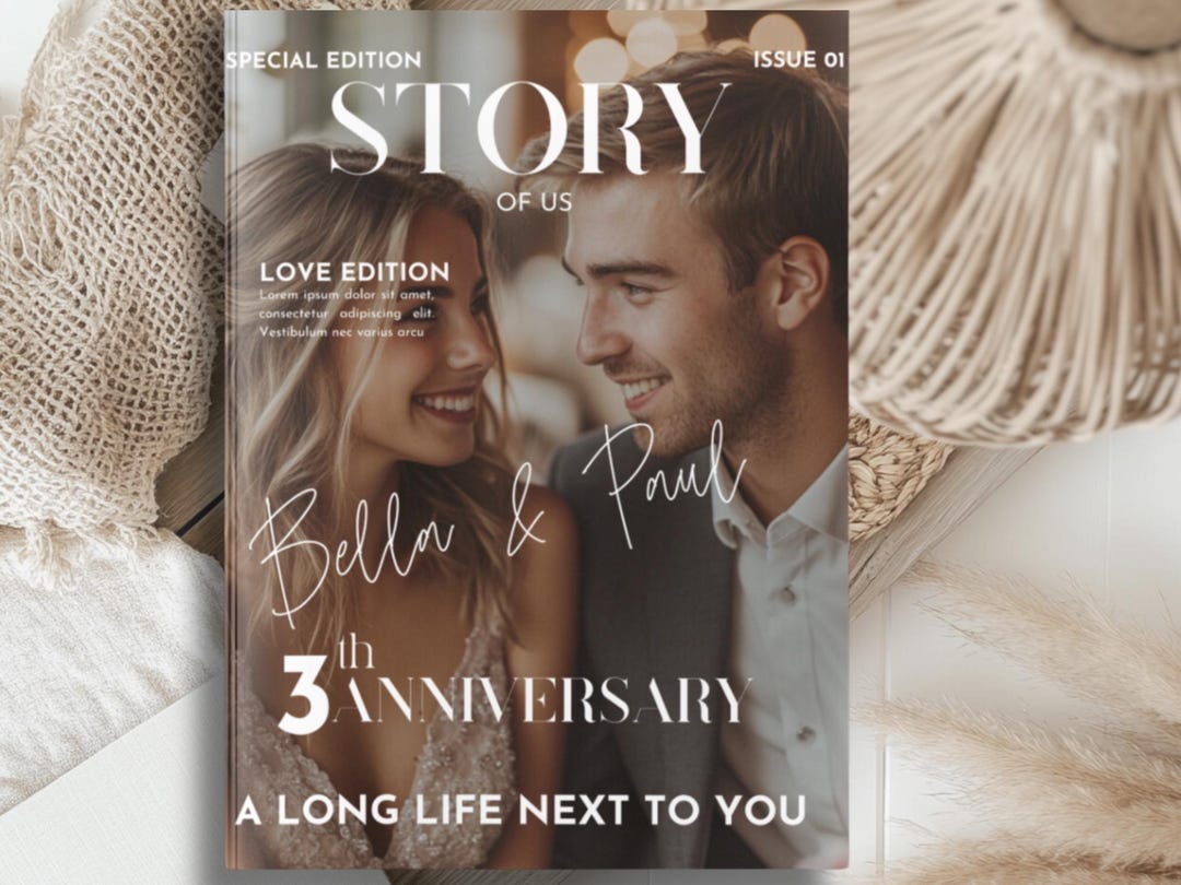 Customizable Couple Magazine | DIY Love Memory Book | Personalized Gift ...