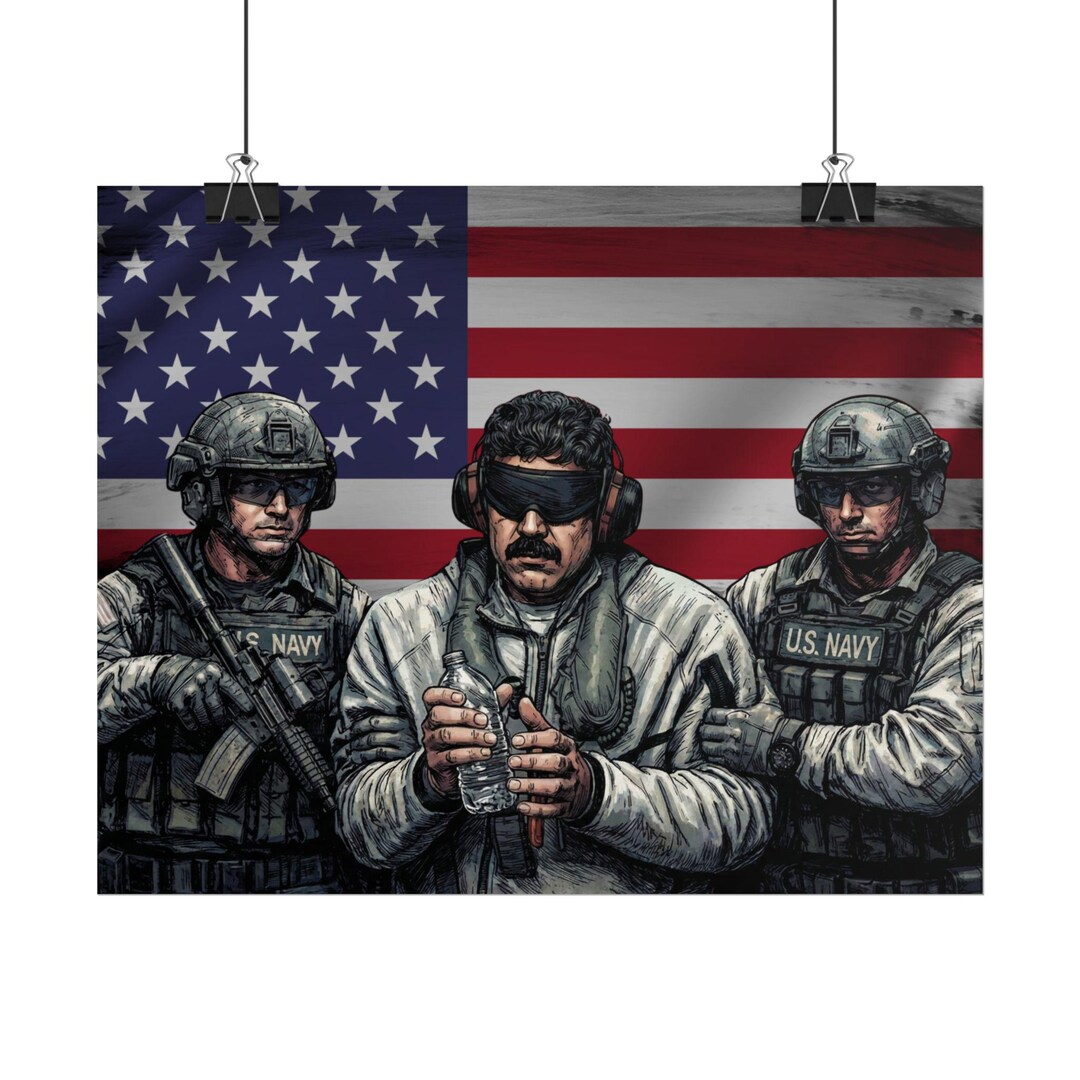 Maduro Captured 2026 Venezuela Libre Political Freedom Poster ...