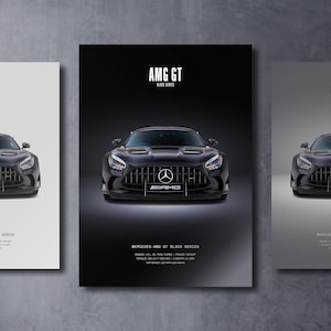 Mercedes AMG GT Black Series - Car Poster Print | Automotive Wall Art ...