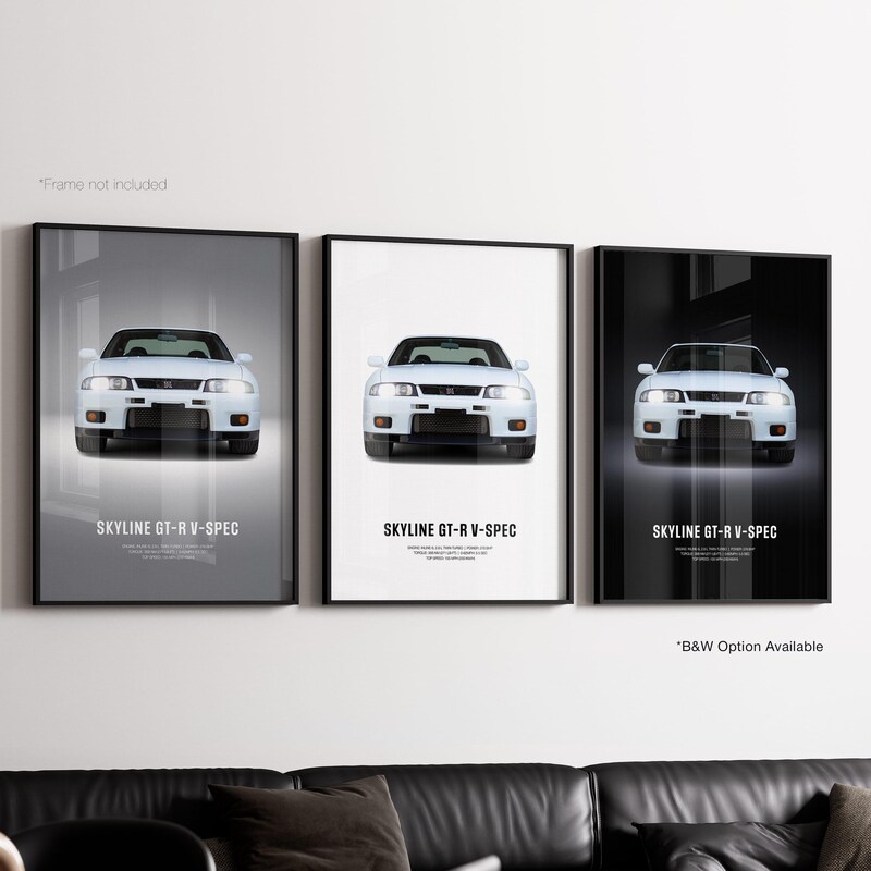 Car Wall Art Skyline R33 - Etsy