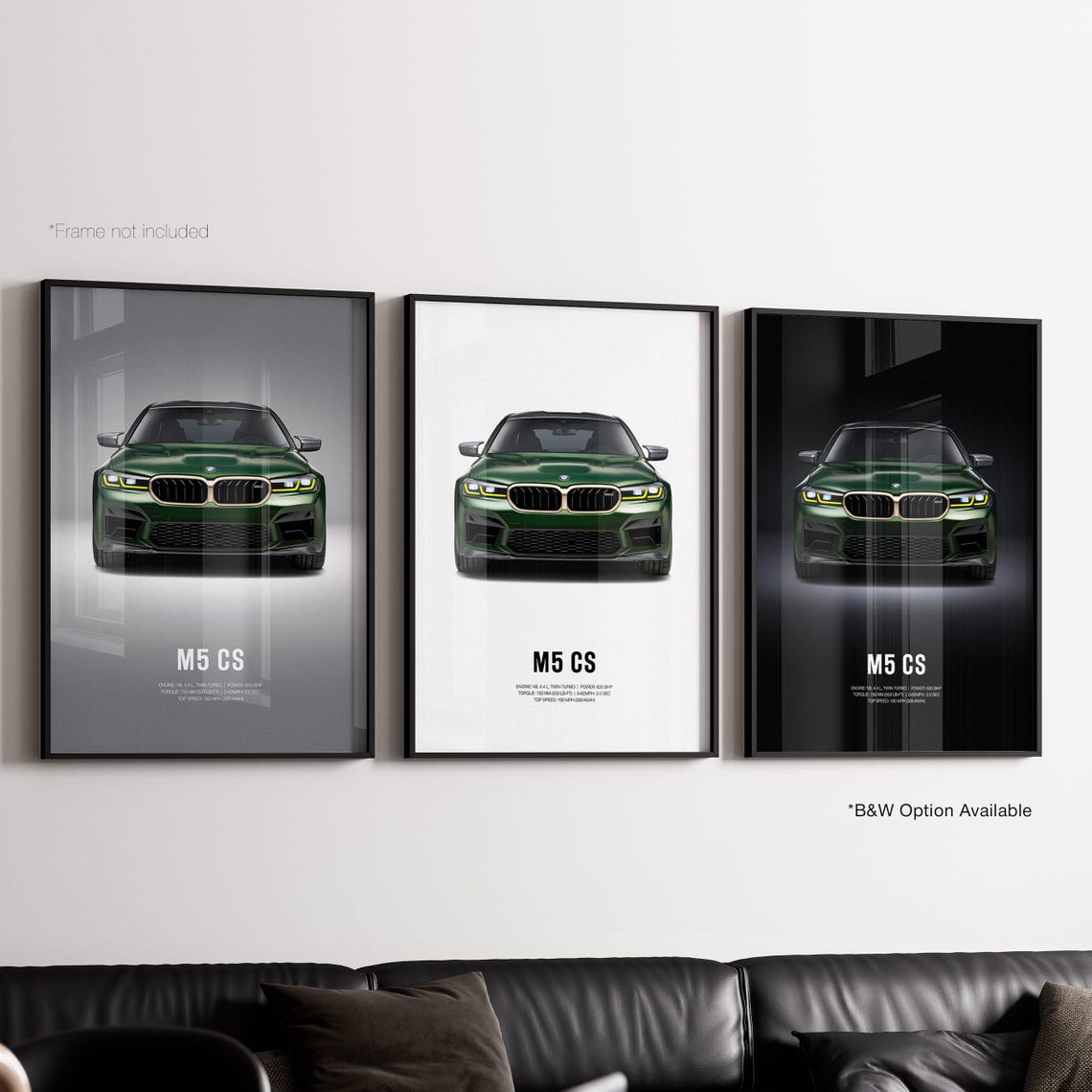 BMW M5 CS F90 - Car Poster Print | Automotive Wall Art | Car Lover Gift ...