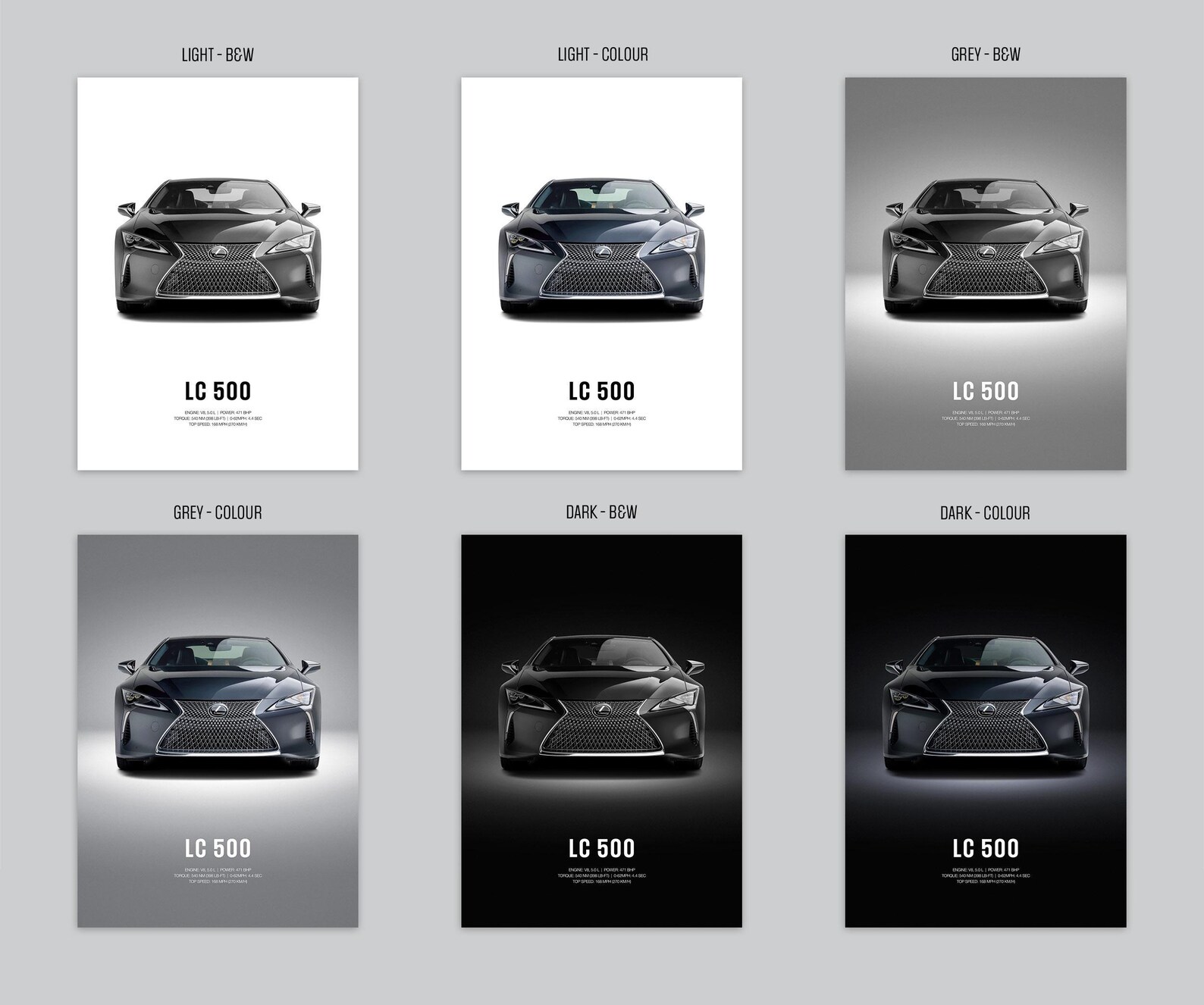 Lexus LC500 - Car Poster Print | Automotive Wall Art | Car Lover Gift ...