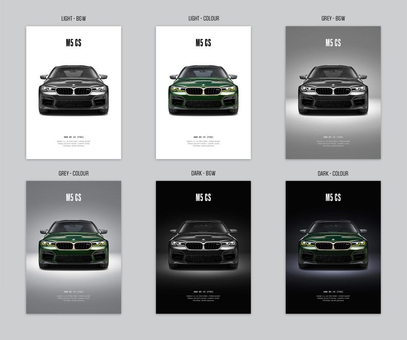 M5 CS F90 - Car Poster Print | Automotive Wall Art | Car Lover Gift ...