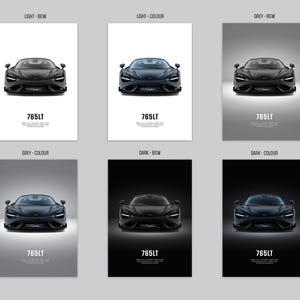 Mclaren 765LT - Car Poster Print | Automotive Wall Art | Car Lover Gift ...