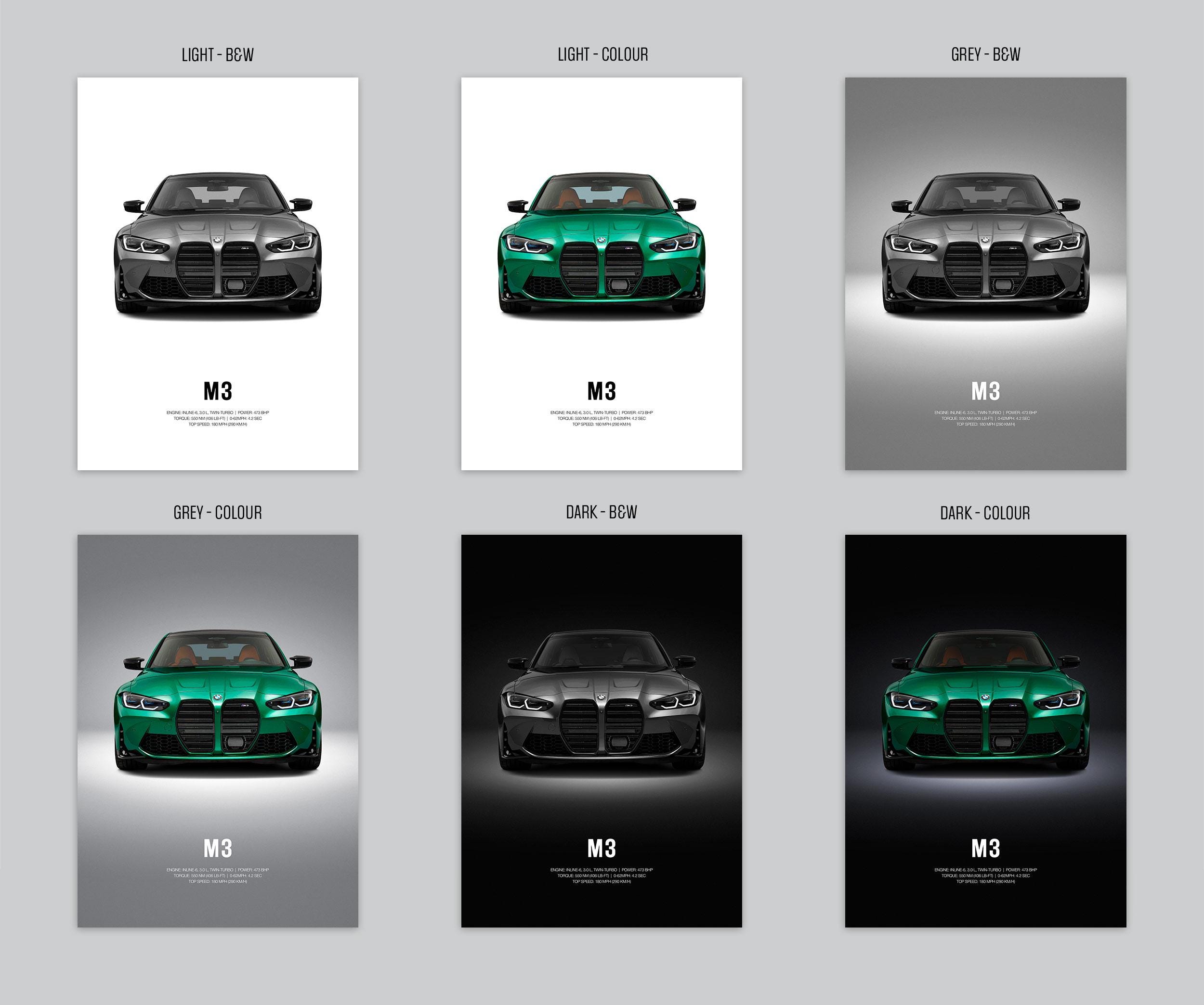 BMW M3 G80 - Car Poster Print | Automotive Wall Art | Car Lover Gift ...