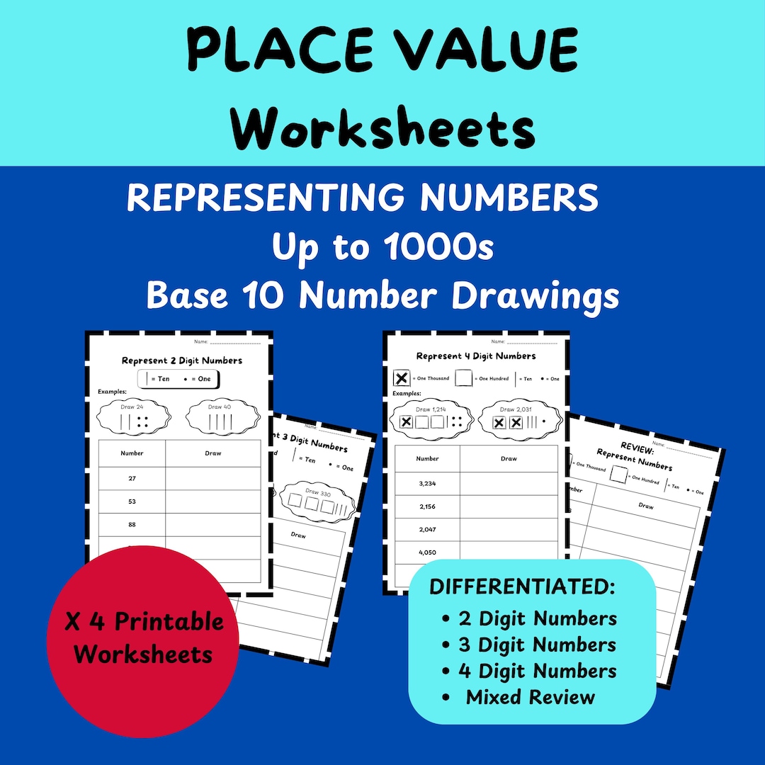 Place Value - Representing Numbers up to Thousands Using Base Ten ...