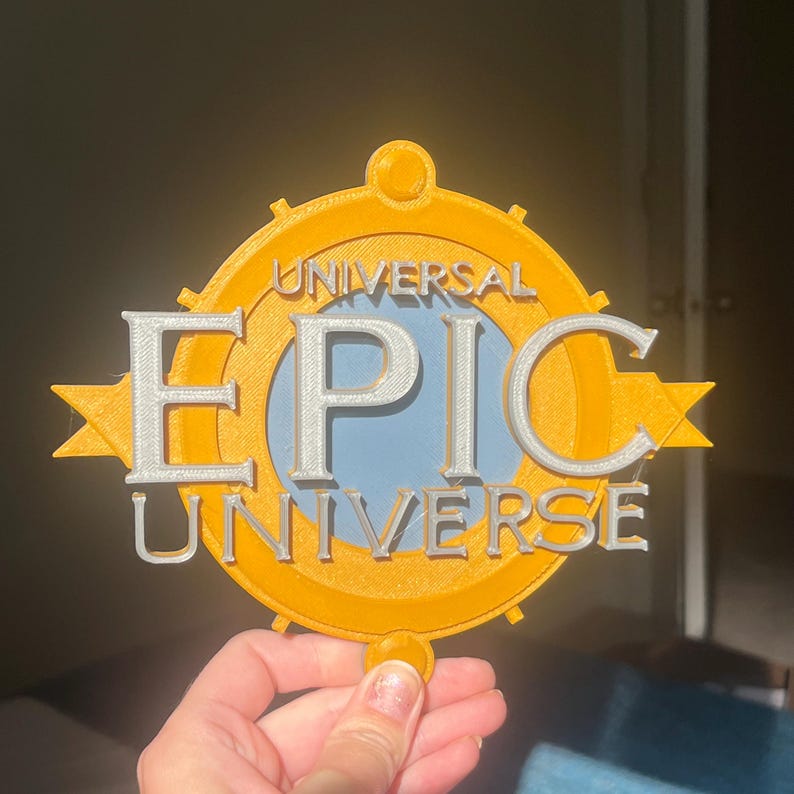 Buy Universal Epic Universe Sign – 3D Printed Wall Art | Collector ...