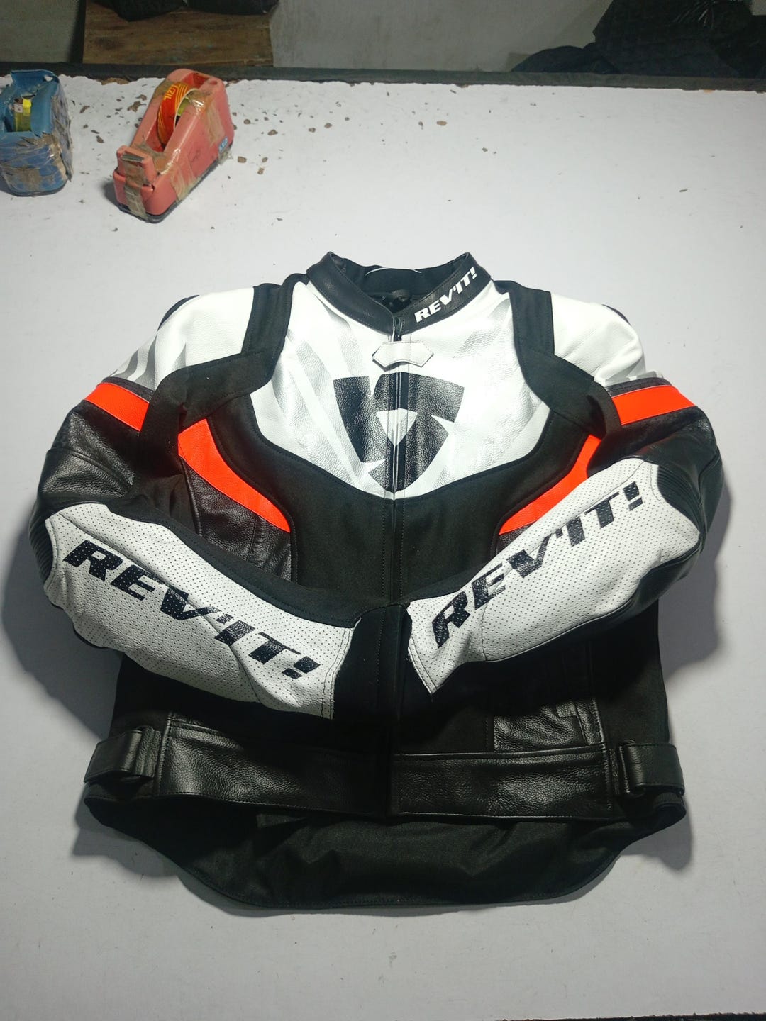 Revit Hyperspeed Men Motorcycle Motorbike Jacket Original Cowhide ...