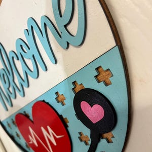 Medical Welcome Door Sign – Nurse Office Decor With Stethoscope ...