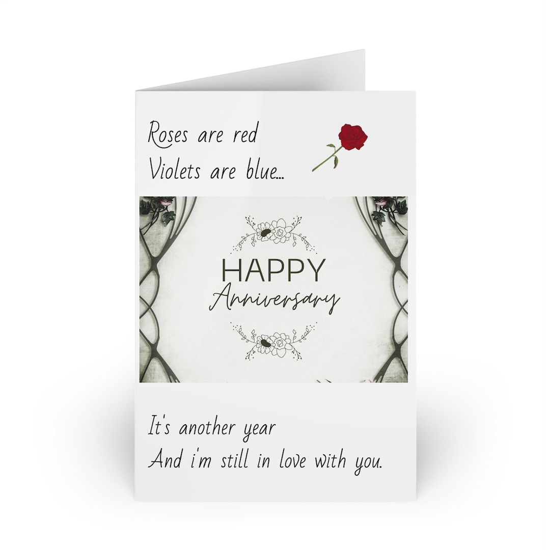 Romantic Anniversary Greeting Cards Set, Perfect for Couples, Love ...
