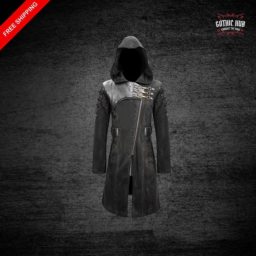 Gothic Creed Coat, Steampunk Coat for Mens, Mens Gothic Coat, Sherpa ...