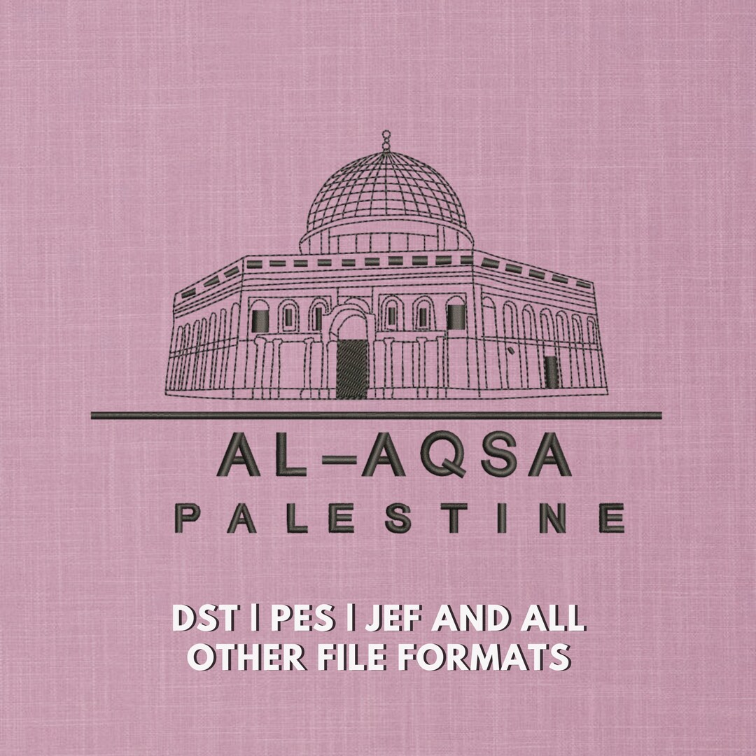 Al-aqsa Mosque Embroidery Design | Dome of the Rock Palestine Pattern ...