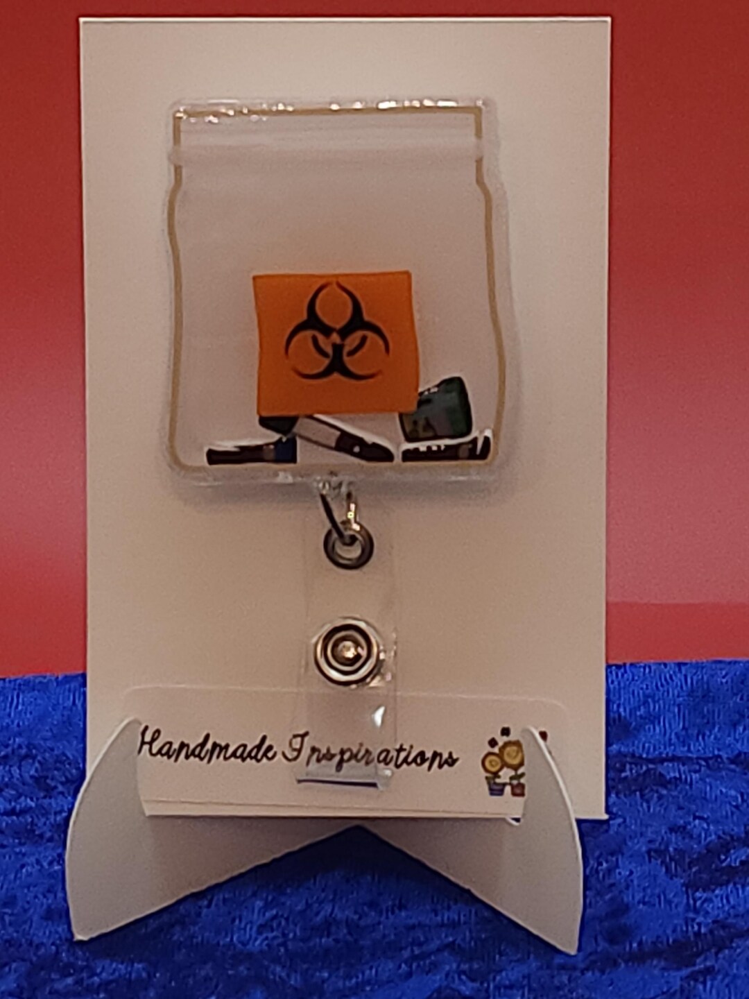 Medical - Biohazard Lab Bag Badge Reel - Select Hand Deliver to St ...