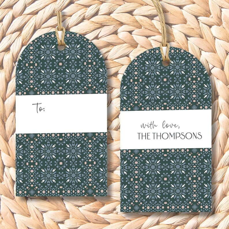 Gift Tags Custom Arch Shaped Party Favor Tag Boho Eclectic Wedding ...