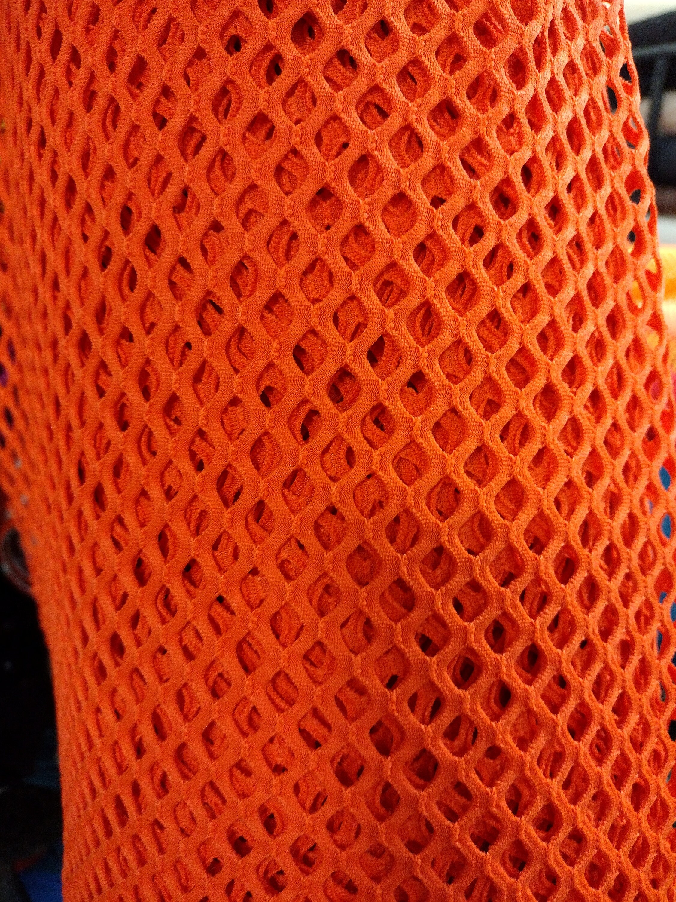 1 Yard Orange Fish Net Good Stretch - Etsy