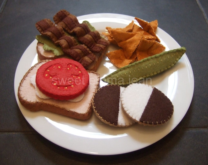 Felt Play Food Pattern - Deluxe Lunch Set PDF - DIY Felt Food - Etsy