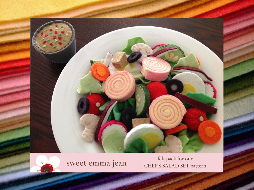 Felt Pack to Make Our Felt Chef's Salad Set - Etsy