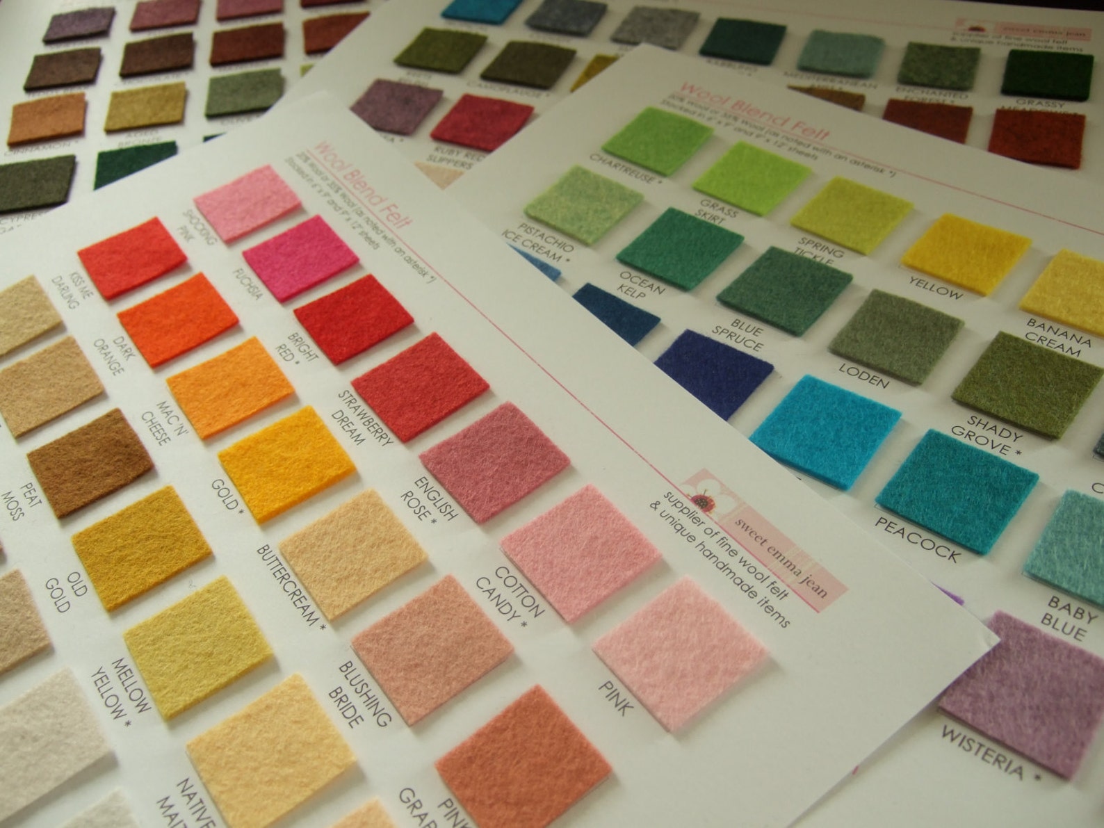 DIY Felt Color Card Set - Felt Swatches Organizer - Printable PDF File ...