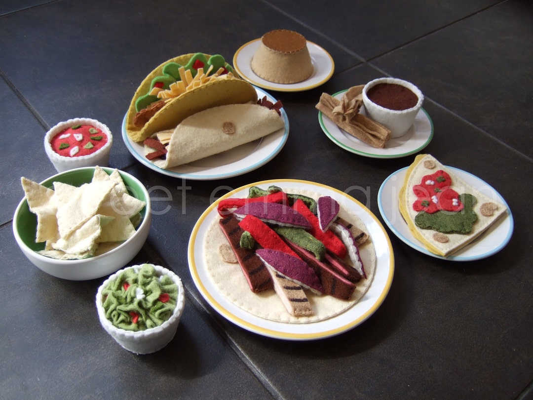 Felt Taco & Fajita Food Pattern: DIY Mexican Food Set (PDF) - Etsy
