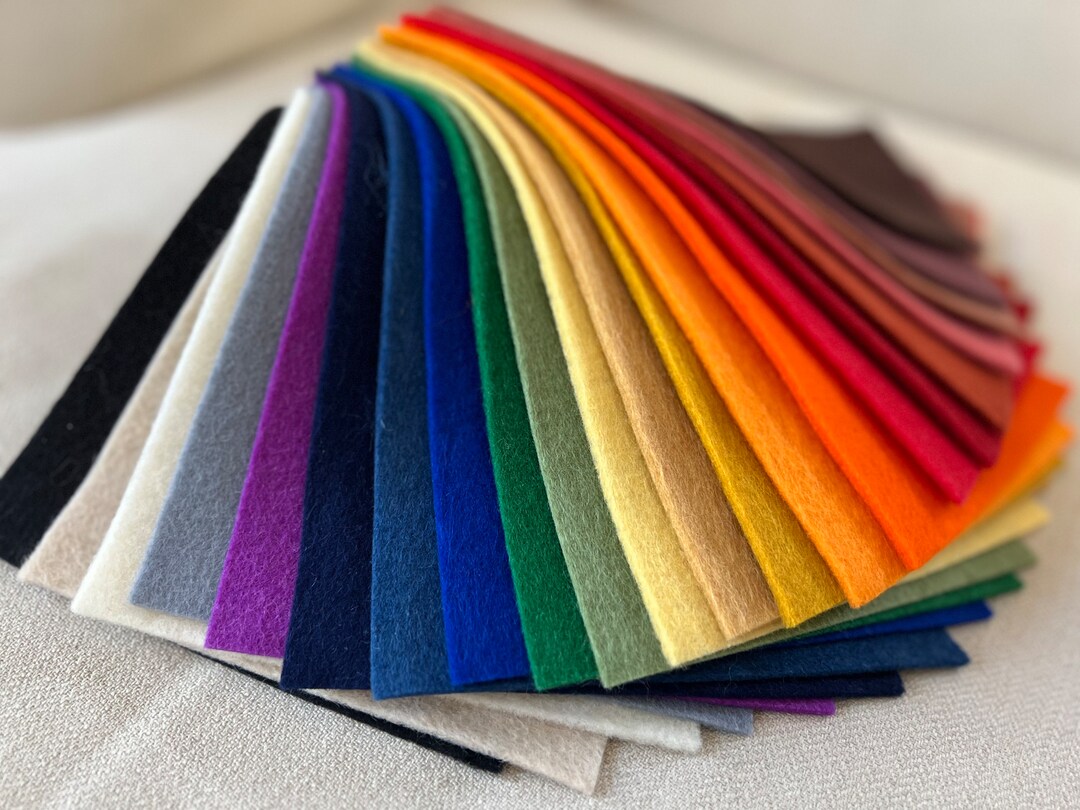 The Ultimate Collection of 100% Pure Wool Felt - 22 Piece Assortment - Etsy