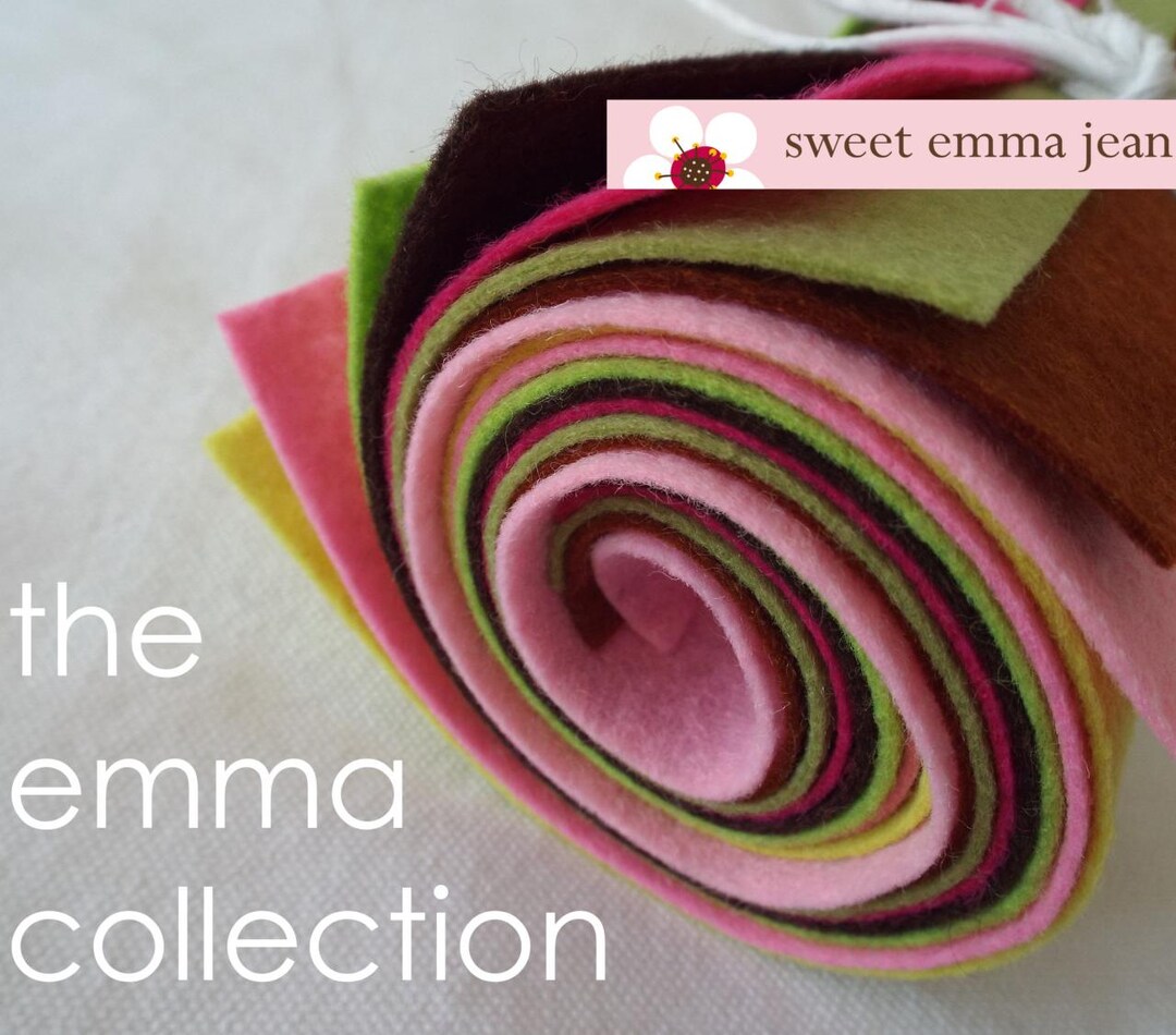 9x12 Wool Blend Felt Sheets – the Emma Collection, 8 Colors - Etsy