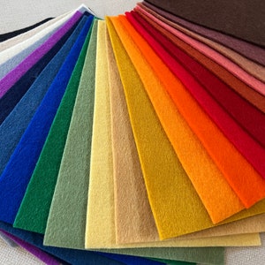 The Ultimate Collection of 100% Pure Wool Felt - 22 Piece Assortment - Etsy