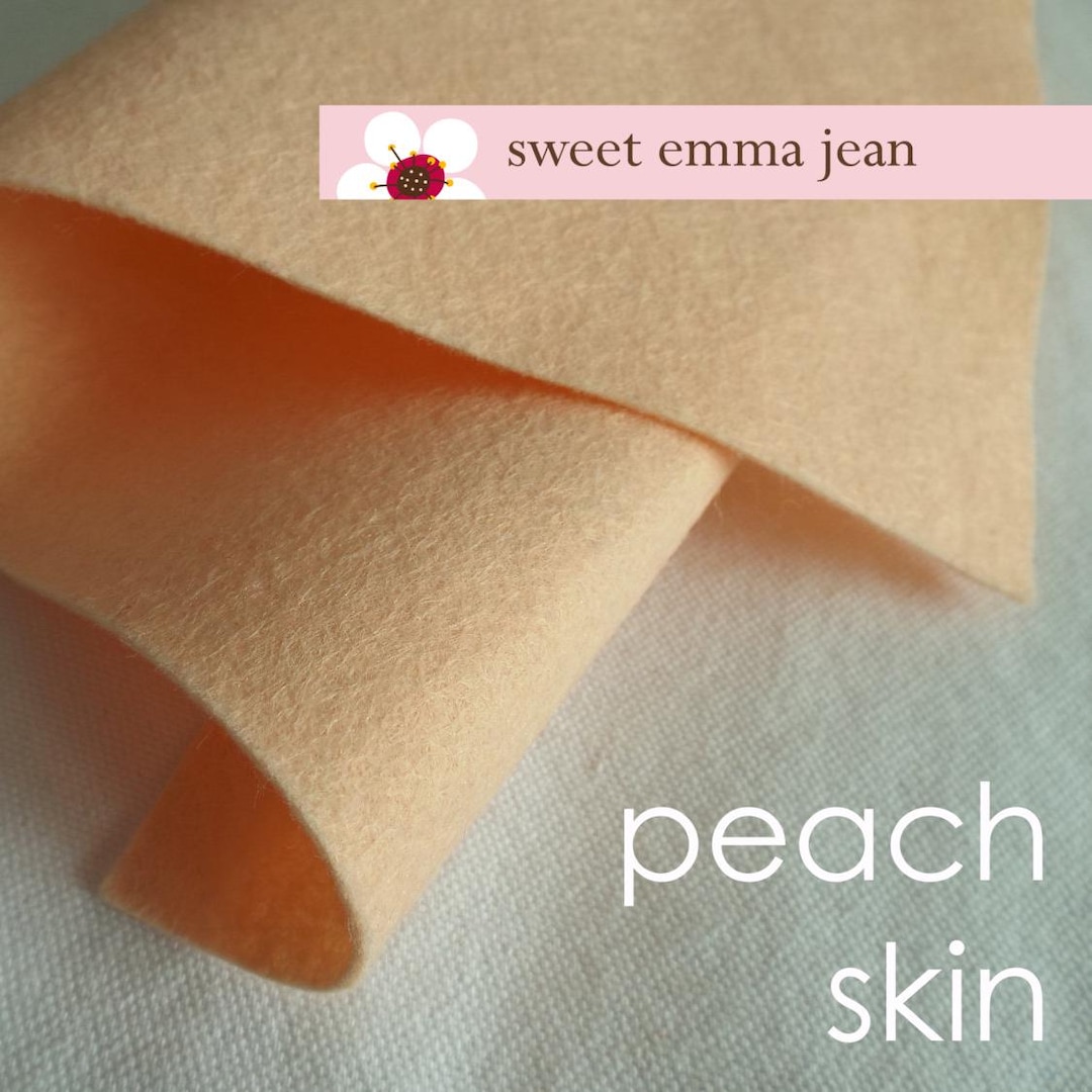 Peach Skin Wool Blend Felt – 1 Yard Cut, Soft Pale Peach - Etsy